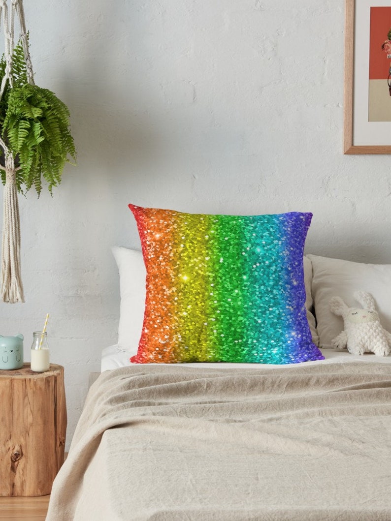 Rainbow Pillow Rainbow Pillows Rainbows Pillow Gay Pillows Gay Etsy