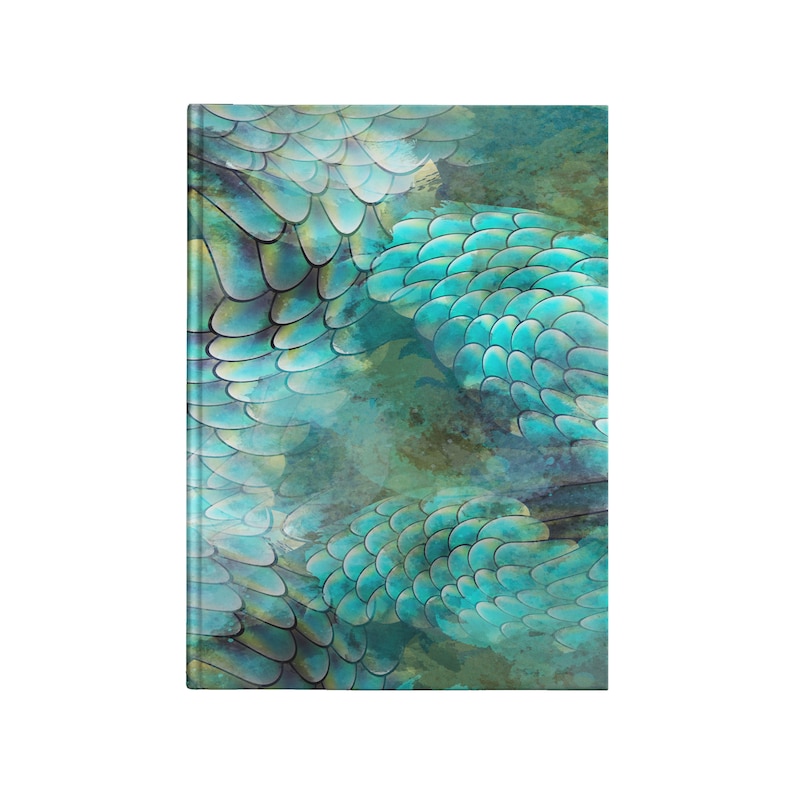 Mermaid Hardcover Journal Mermaid Diary Aqua Notepad Cheap | Etsy
