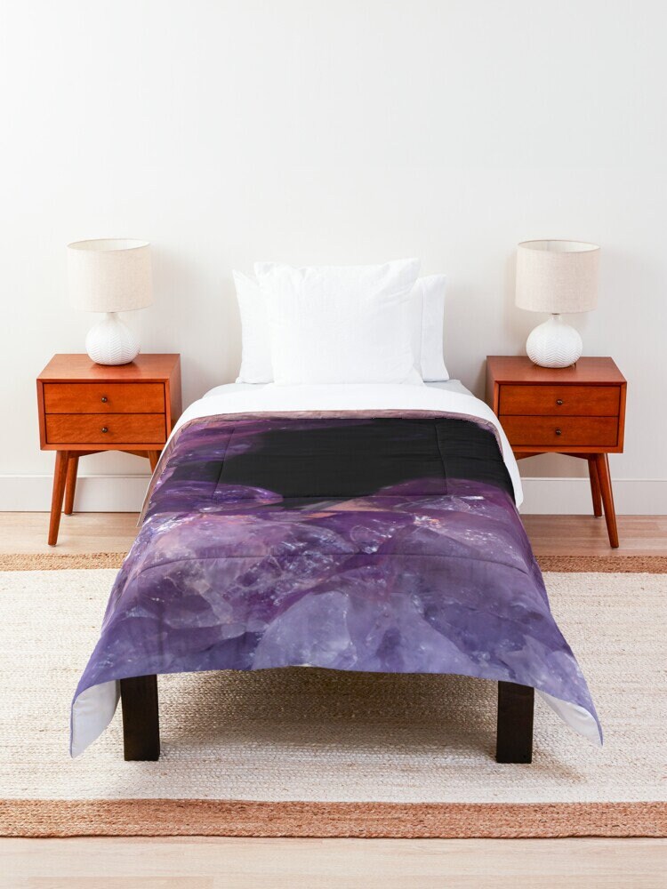 Amethyst Duvet Cover or Comforter Purple Bedding Amethyst Bedding ...