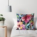 Flowers Pillow Artsy Pillow Unique Gift Floral Pillows for - Etsy