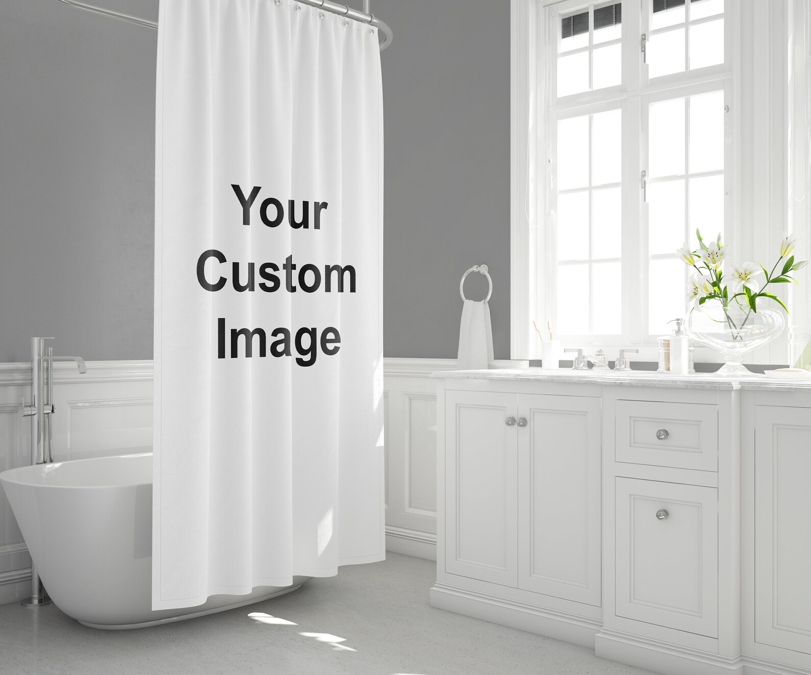 Custom Image Shower Curtain Custom Shower Curtain Custom - Etsy