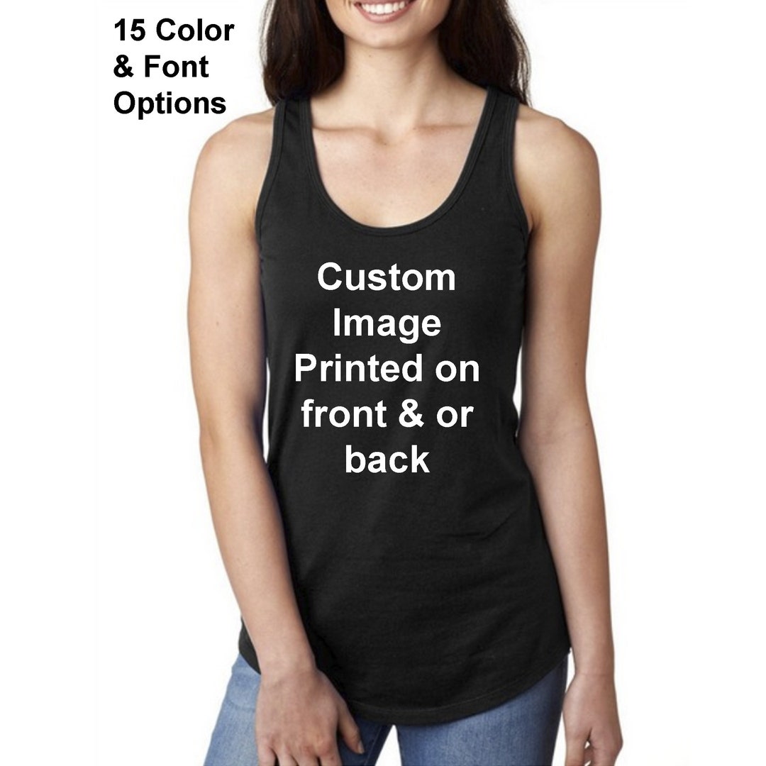 Custom Womans Tank Top Personalized Shirt Photo Shirt Custom Gift ...