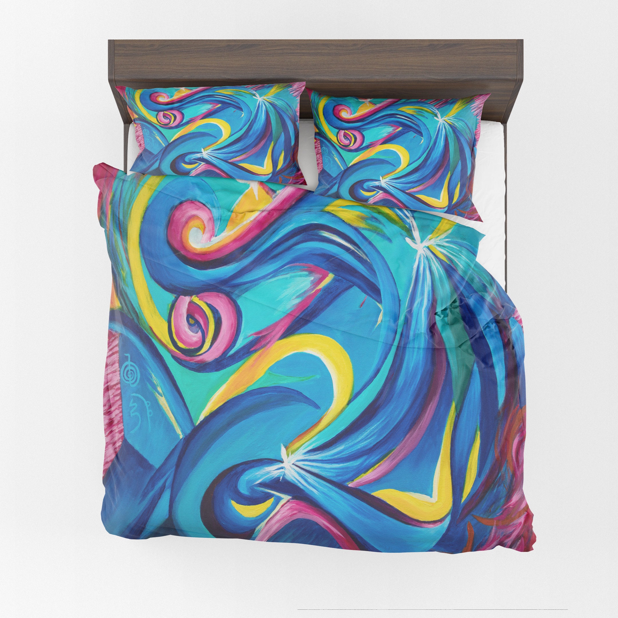 Abstract Art Duvet Cover or Comforter Artsy bedding Twin Queen | Etsy