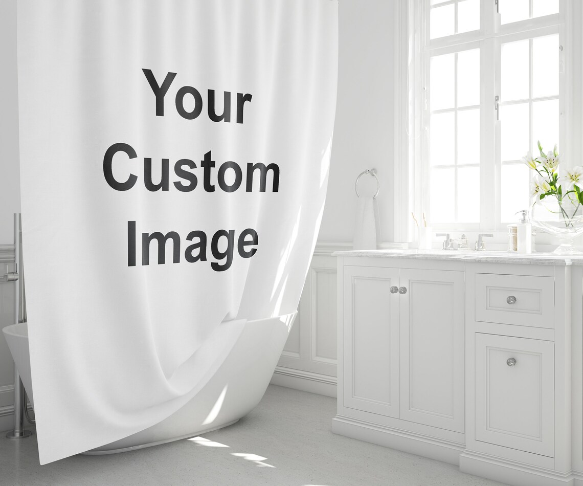 Custom Image Shower Curtain Custom Shower Curtain Custom - Etsy