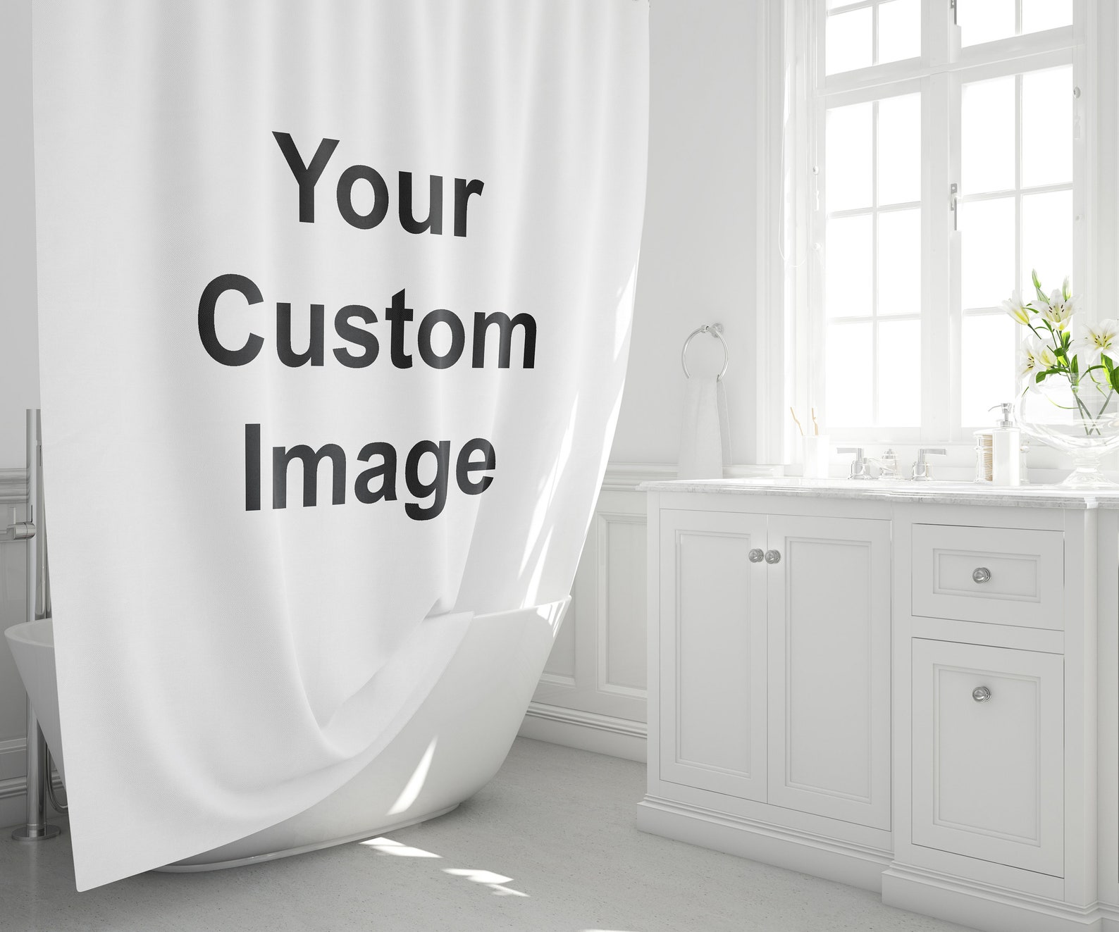 Custom Image Shower Curtain Custom Shower Curtain Custom - Etsy