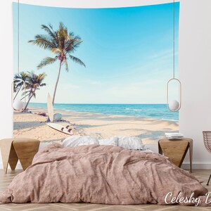 Surf Boards on the Beach Tapestry Beach Tapestry Surfer Tapestries ...