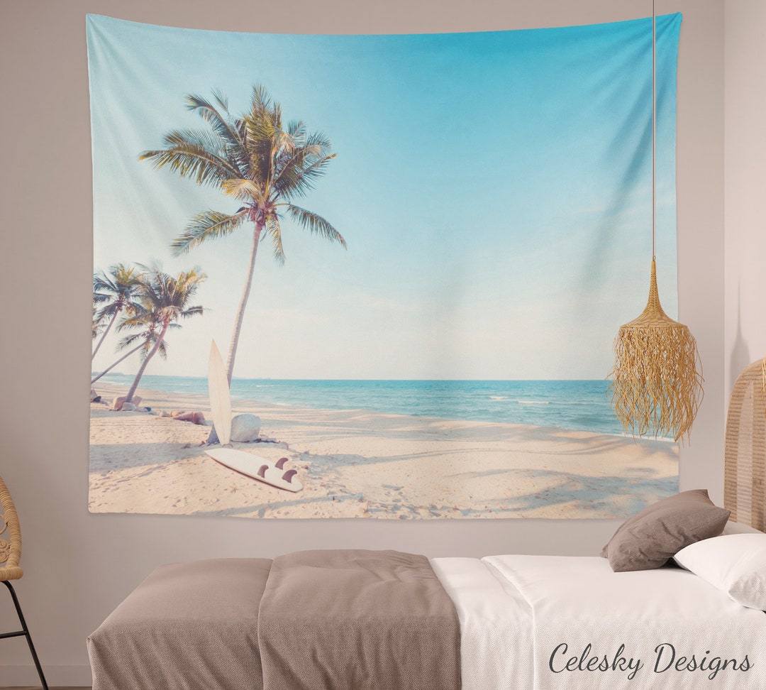 Surf Boards on the Beach Tapestry Beach Tapestry Surfer Tapestries ...