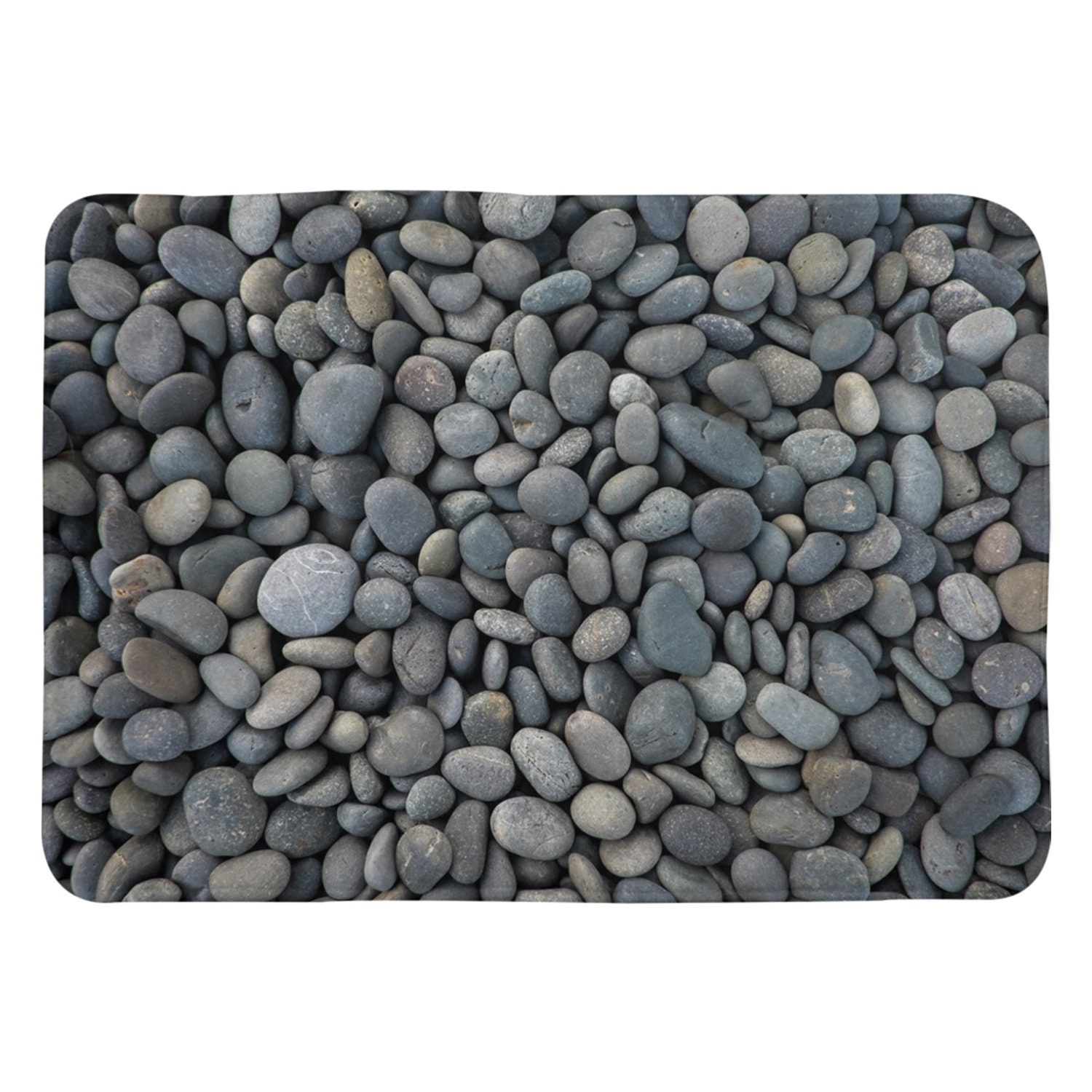 Gray Pebbles Bath Mat Gray Bathroom Grey Decor Pebble Bath - Etsy