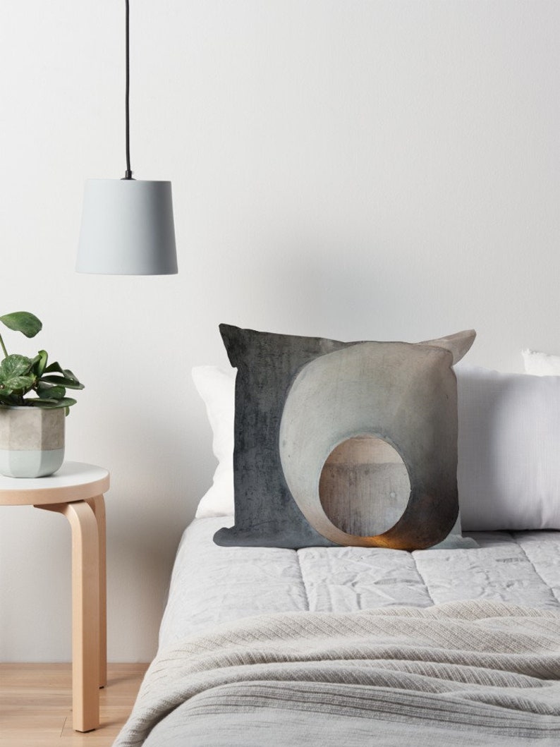 Grey Pillow Gray Pillows Grey Pillow Abstract Pillows Gray Art - Etsy