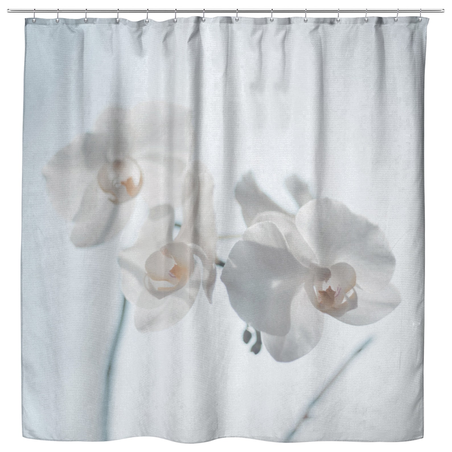 Orchid Shower Curtain Orchids Shower Curtains White Shower - Etsy