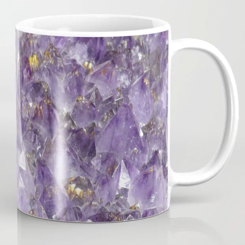Amethyst Mug Spiritual Gift Purple Mug Amethyst Mugs Cheap Gift Yoga ...