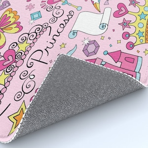 Princess Rug Rainbow Rug Princess Rug Princess Floor Rug Pink Rugs 3x5 ...