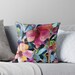 Flowers Pillow Artsy Pillow Unique Gift Floral Pillows for Couch Flower ...