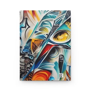 Graffiti Hardcover Journal Graffiti Diary Abstract Notepad Unique Gift ...