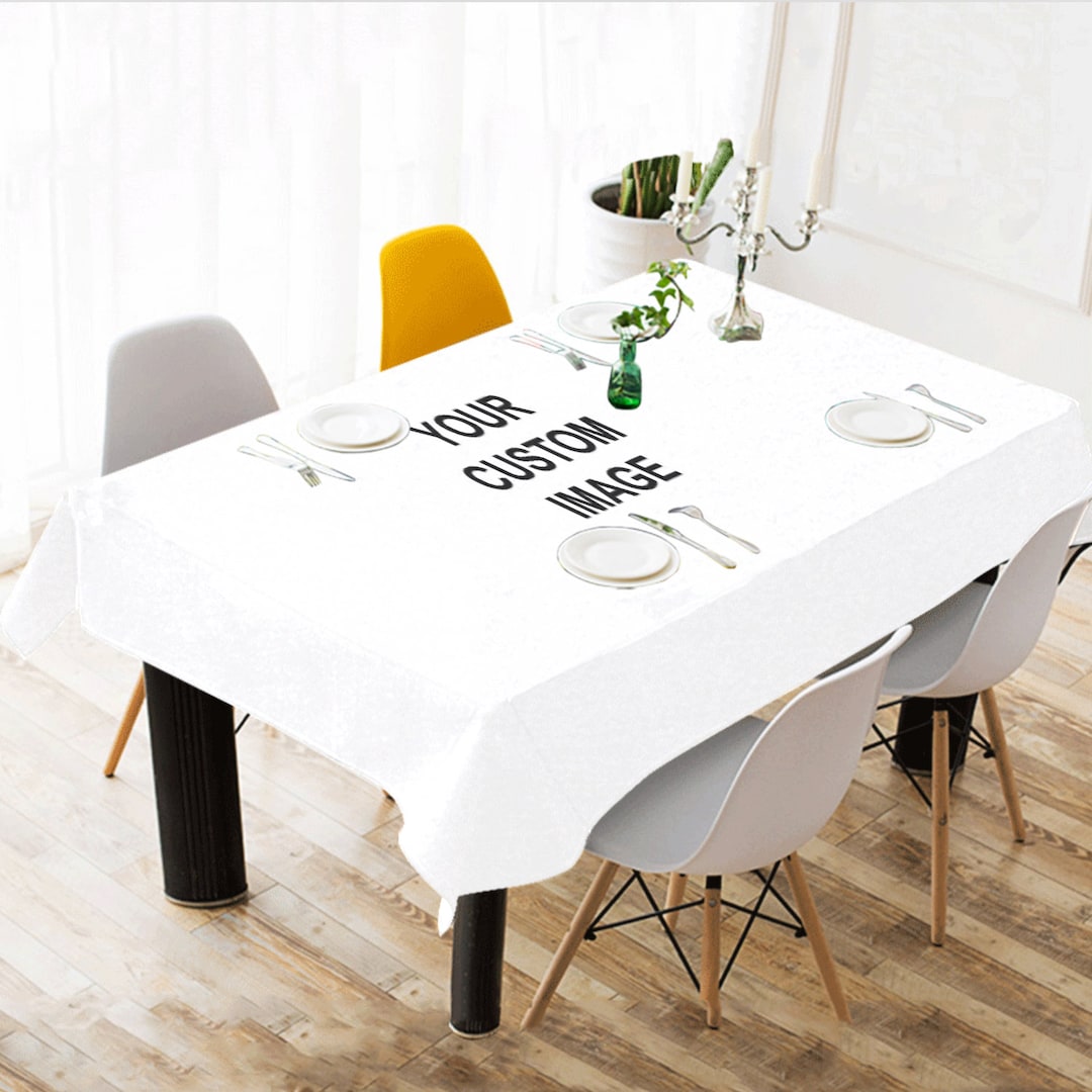 Custom Tablecloth Custom Image Table Cloth Custom Holiday Decor Custom ...
