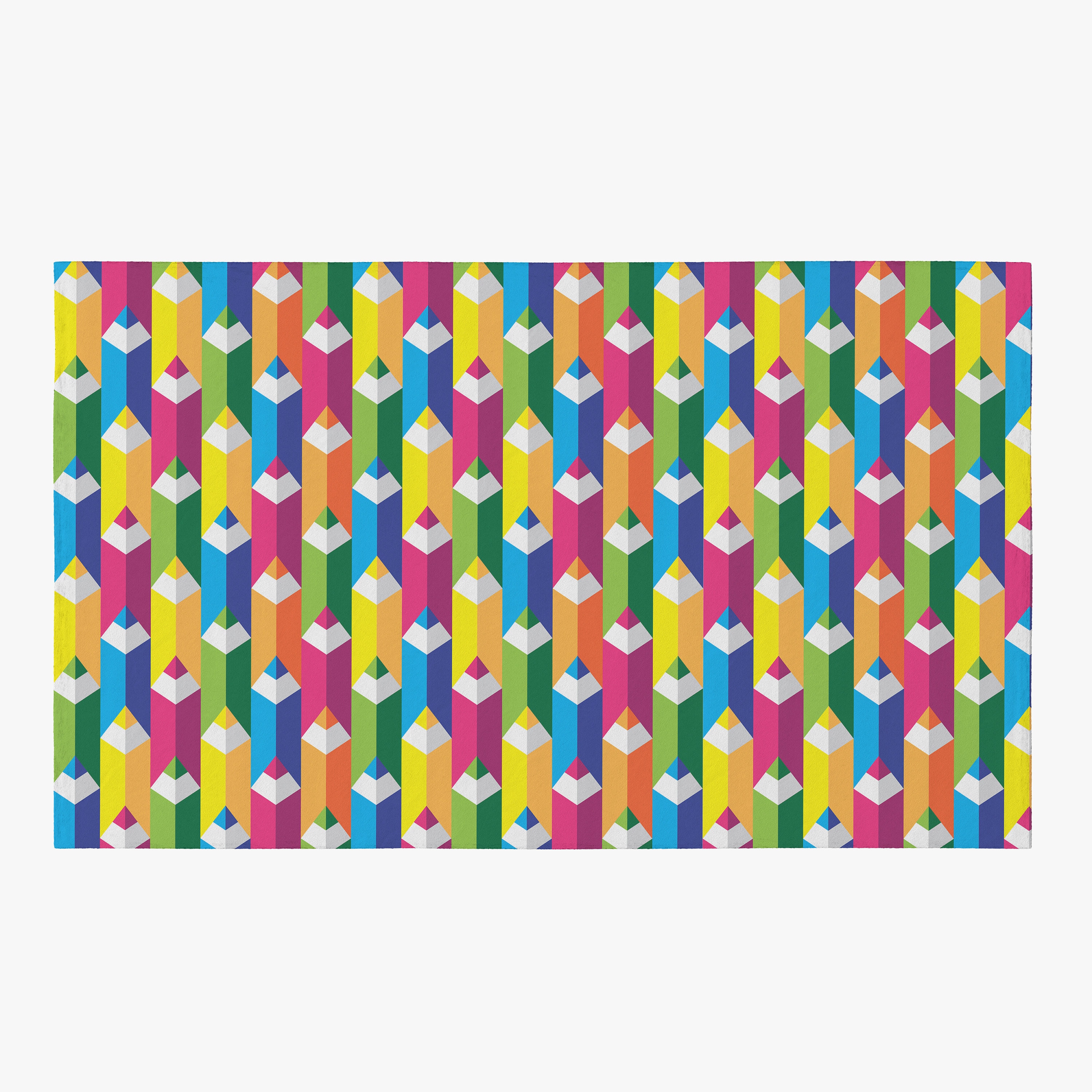 Crayon Rug rainbow Rug colorful Rug crayons Floor Rug kids Mat | Etsy