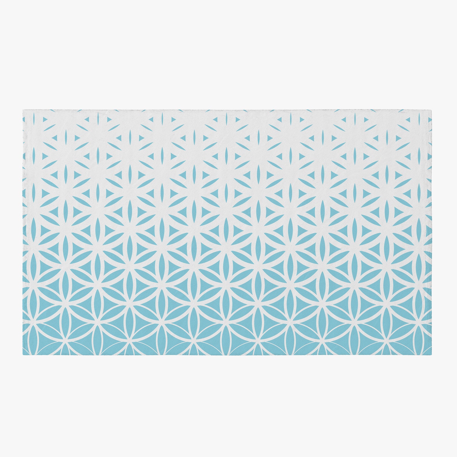 Sacred Geometry Rug Light Blue Rug Spiritual Rug Blue and | Etsy