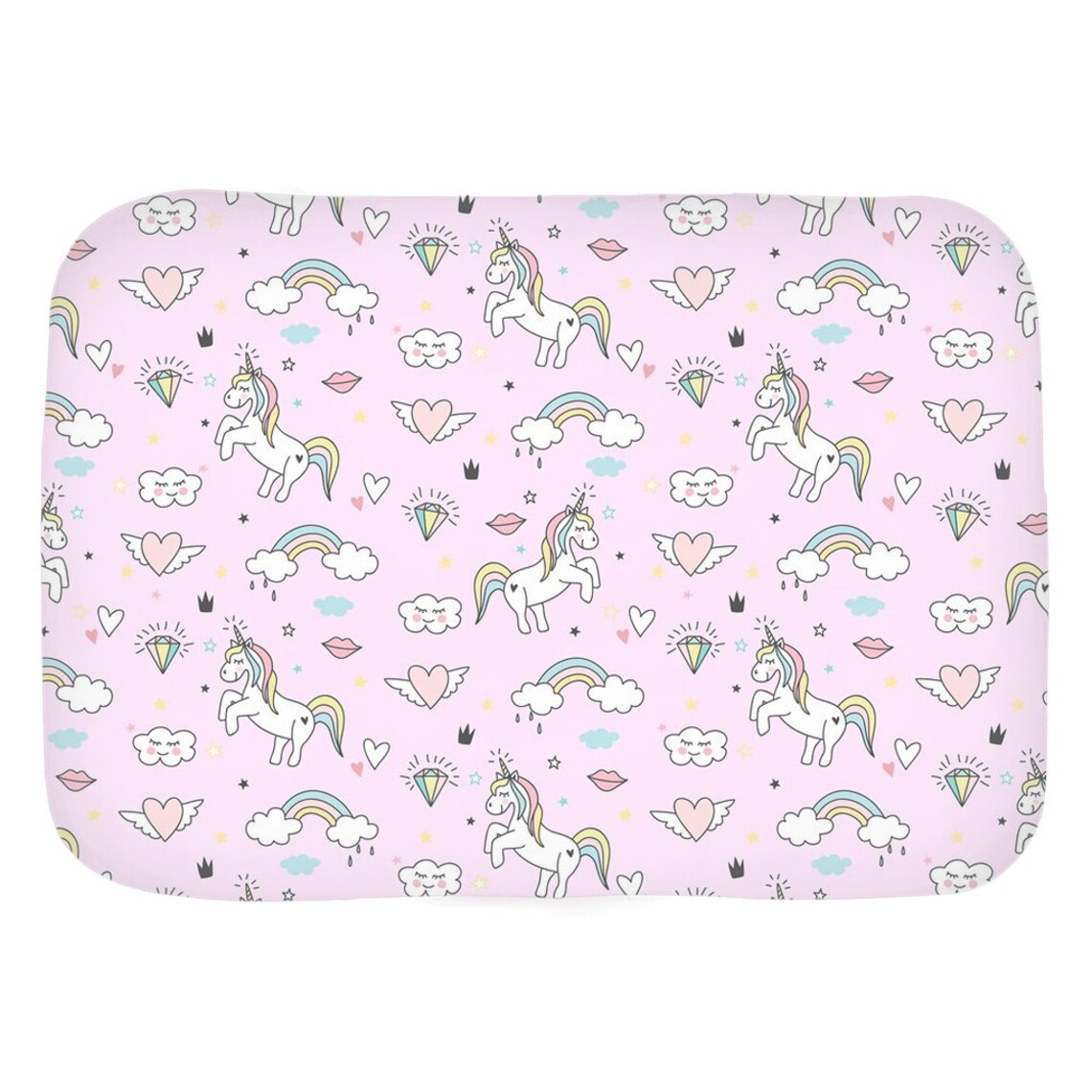Unicorn Bath Mat Unicorn Bathroom Unicorns Decor Rainbow Bath Mats ...