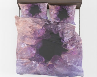 Amethyst Duvet Cover or Comforter Purple Bedding Amethyst | Etsy