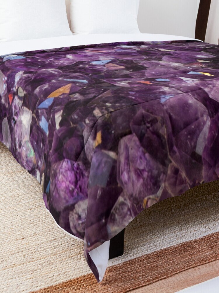 Amethyst Duvet Cover or Comforter Purple Bedding Amethyst Bedding ...