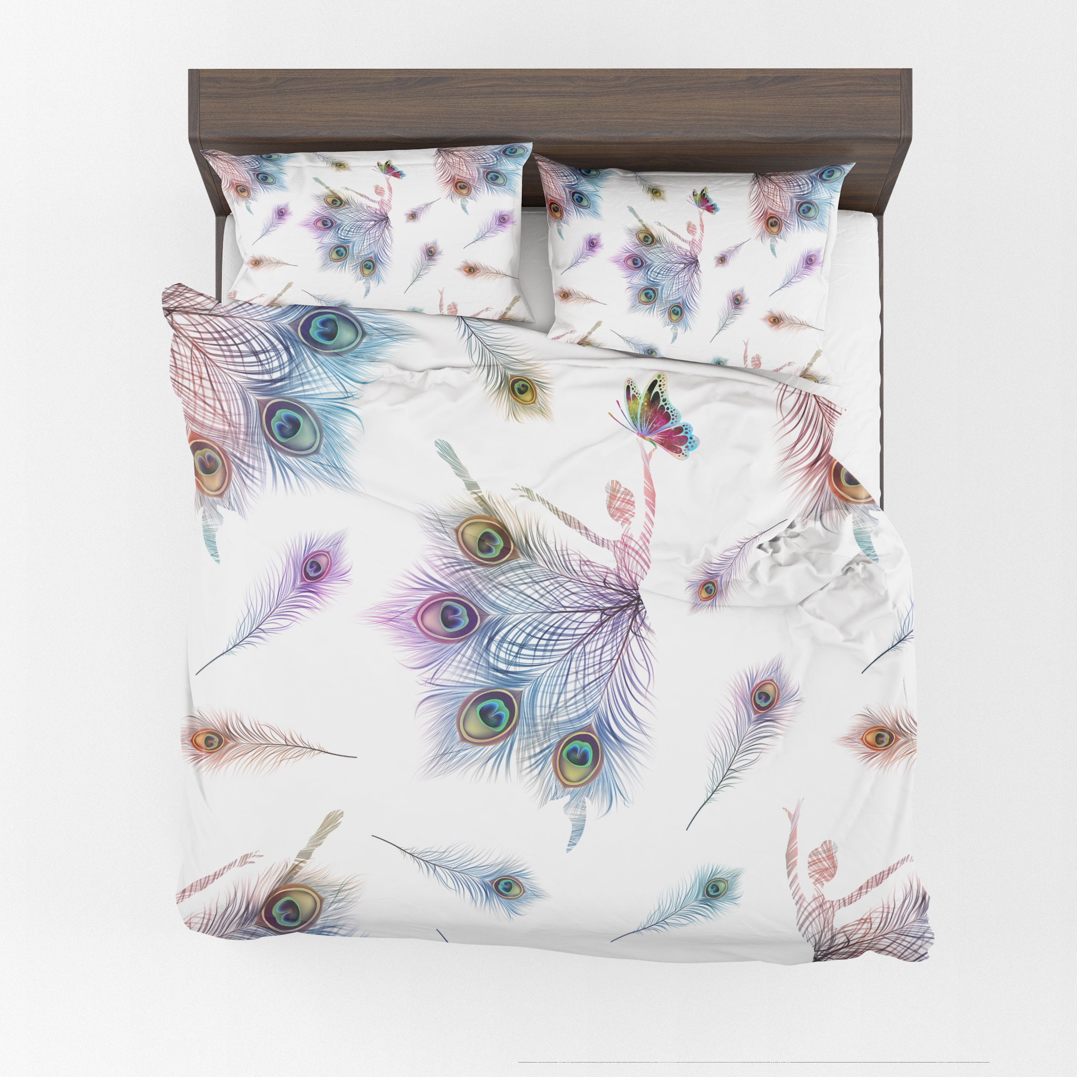 Peacock Dancer Comforter or Duvet Cover Girls Bedding Dancers Bedding ...