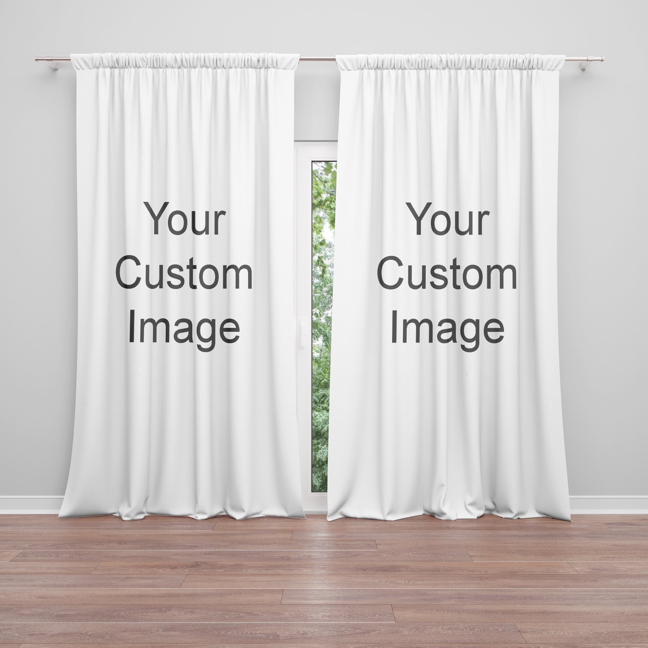 Custom Window Curtain Photo Drapery Custom Photo Curtain Panels Custom ...