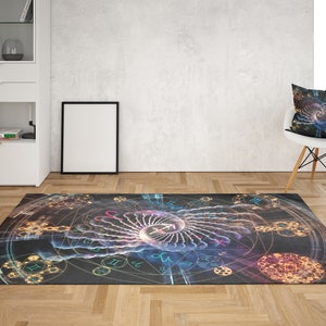 Sacred Geometry Astrology Rug Zodiac Rug Geometric Rugs 2x3 - Etsy