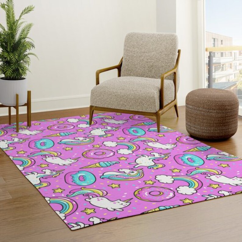 Unicorn Rug Caticorn Rug Unicorns Rug Unicorn Floor Rug - Etsy
