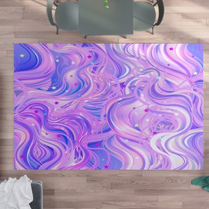 Pink & Purple Rug Princess Rug Girly Rug Girls Floor Rug Pink Mat Kids ...