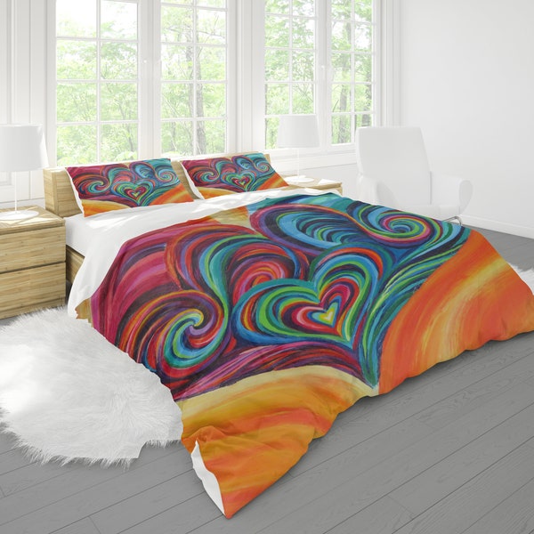Heart Bedding - Etsy