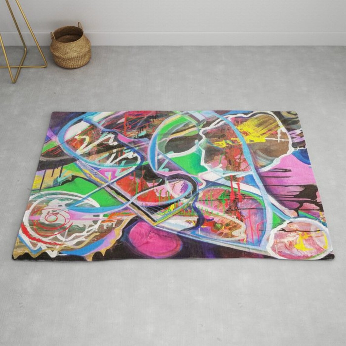 Colorful Abstract Pop Art Rug Graffiti Rugs 2x3 3x5 4x6 5x8 - Etsy