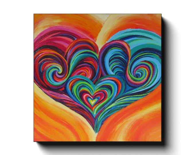 Flying Horse Art Canvas Wrap or Art Print Rainbow Sacred - Etsy