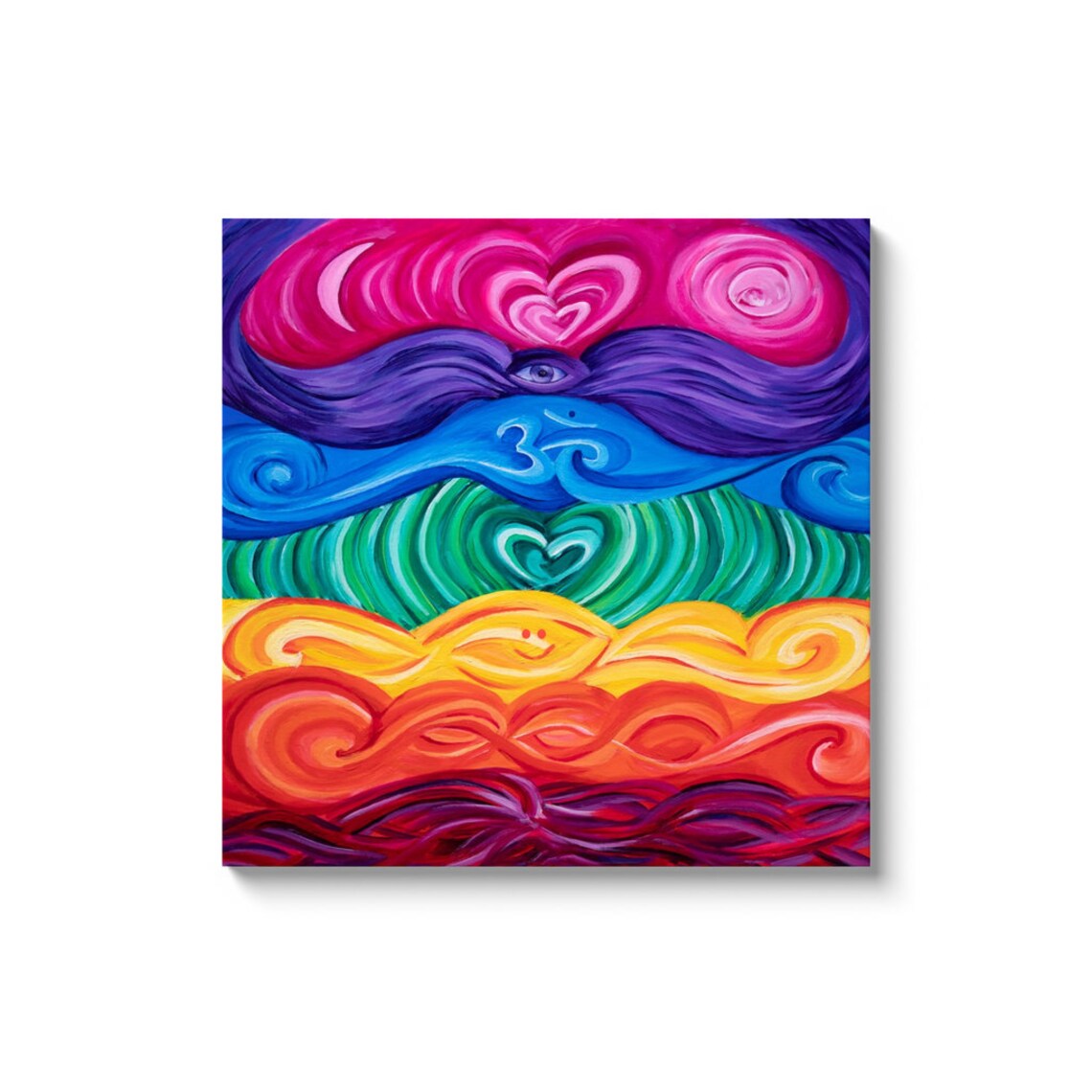 Chakra Art Canvas Wrap or Art Print Unique Gift Spiritual Gifts Chakras ...