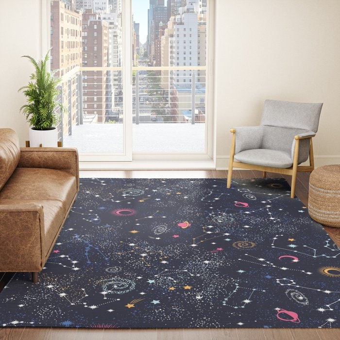 Space Galaxy Rug Space Rug Girls Rugs Boys Rug Kids Floor Rug - Etsy