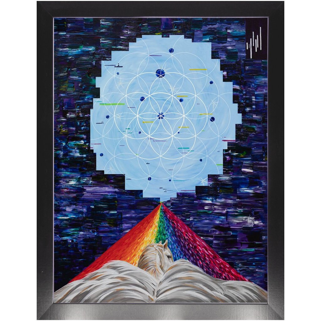 Flying Horse Art Canvas Wrap or Art Print Rainbow Sacred - Etsy