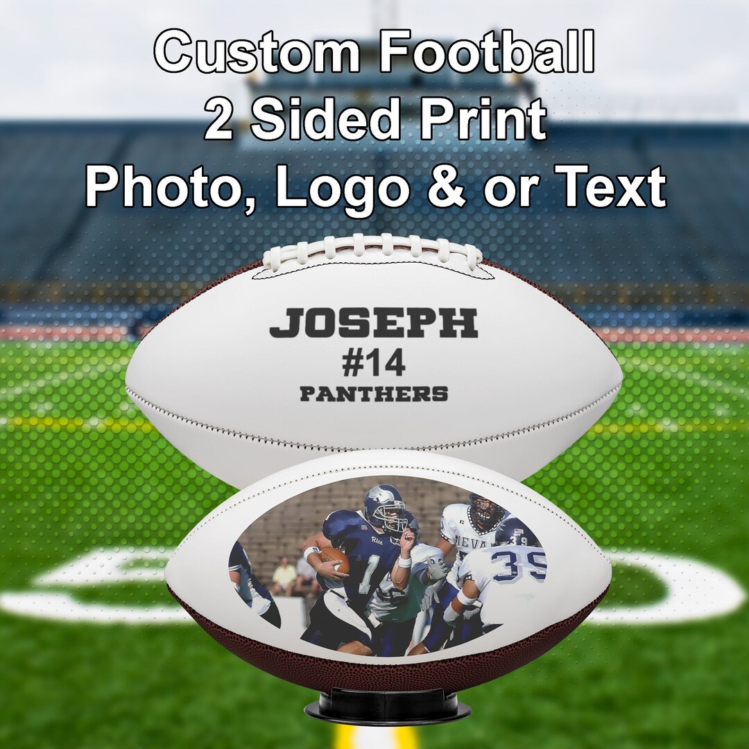 Custom Football Photo Football Keepsake - Etsy