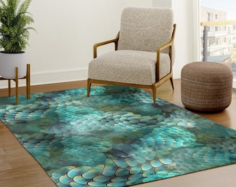 Mermaid Area Rug | Etsy