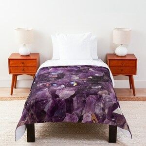 Amethyst Duvet Cover or Comforter Purple Bedding Amethyst Bedding ...