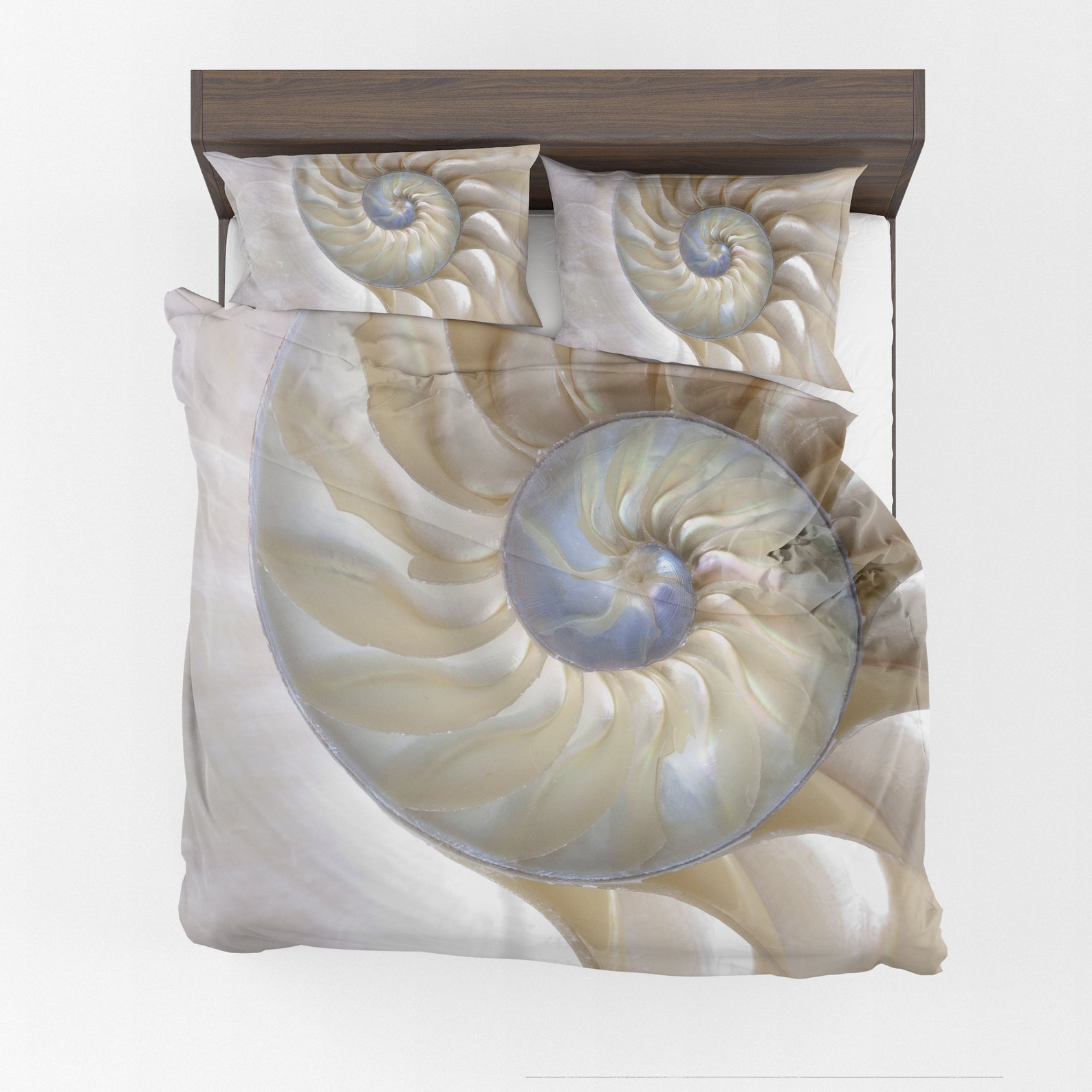 Nautilus Shell Comforter or Duvet Cover Ocean Bedding - Etsy