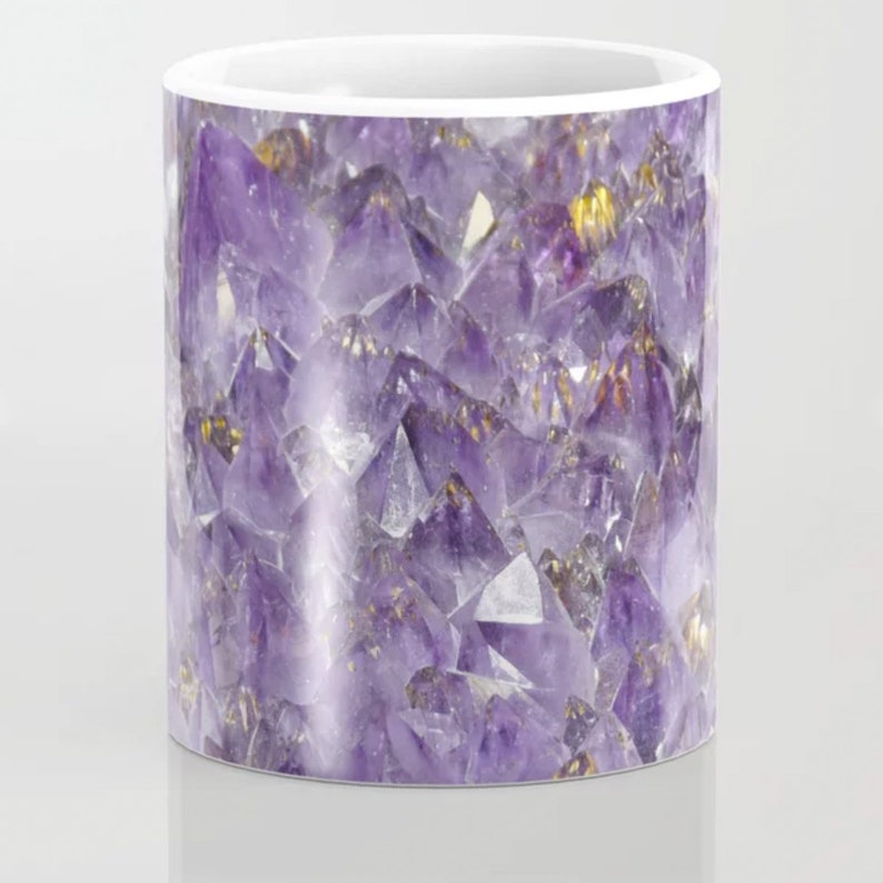 Amethyst Mug Spiritual Gift Purple Mug Amethyst Mugs Cheap Gift Yoga ...