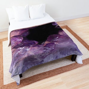 Amethyst Duvet Cover or Comforter Purple Bedding Amethyst Bedding ...