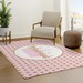 Pink & Gold Polka Dot Princess Rug Princesses Rug Girly Rugs Girls Rug ...