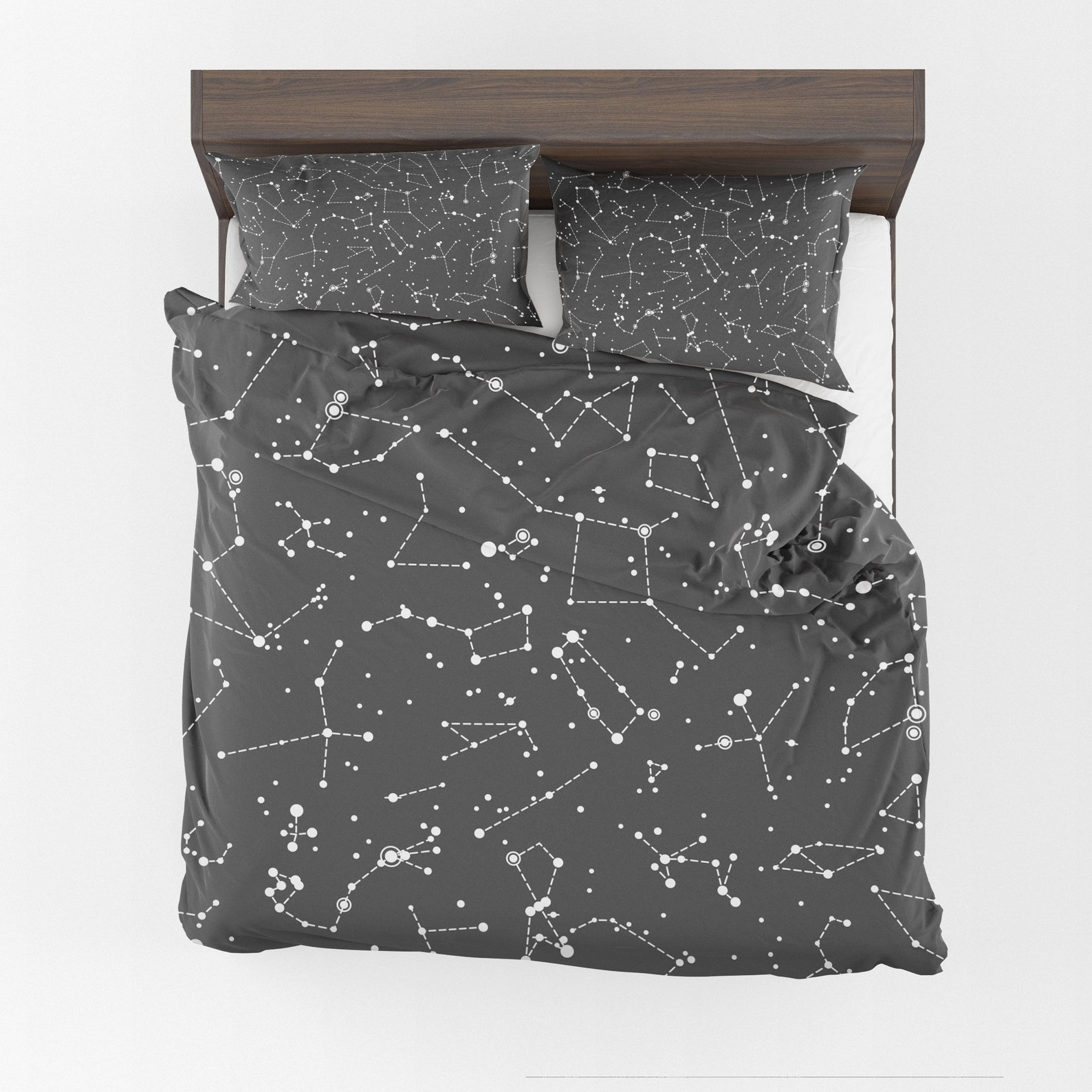 Star Constellations Duvet Cover or Comforter Space Bedding Black Duvet ...