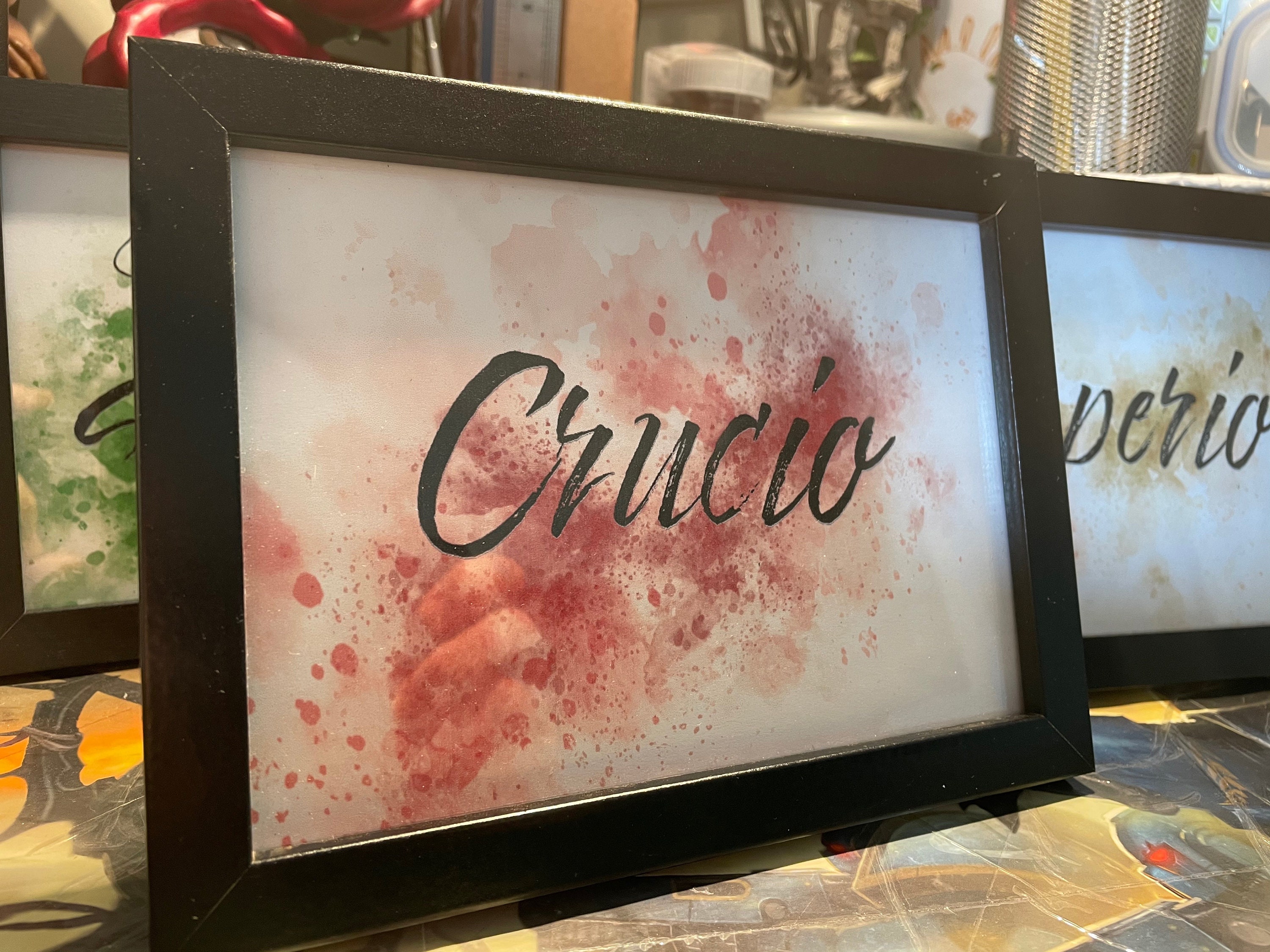 Framed Unforgivable Curses Set. - Etsy UK