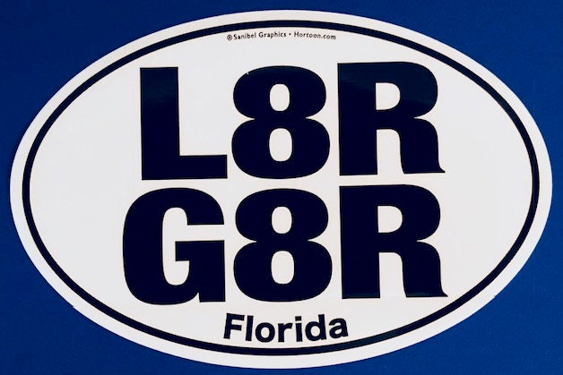 Later Gator Decal Sticker - L8R G8R - Bumper Sticker - Vinyl - Laptop ...