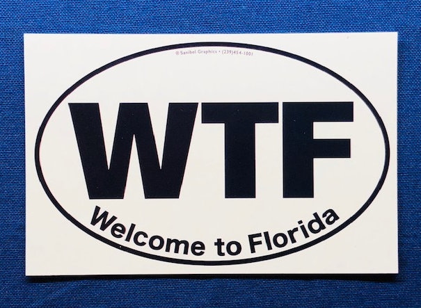 WTF Welcome to Florida Postcard - Etsy