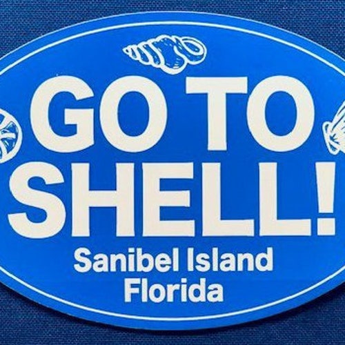 Go to Shell Sticker Decal Laptop Decal Car Decal Florida - Etsy