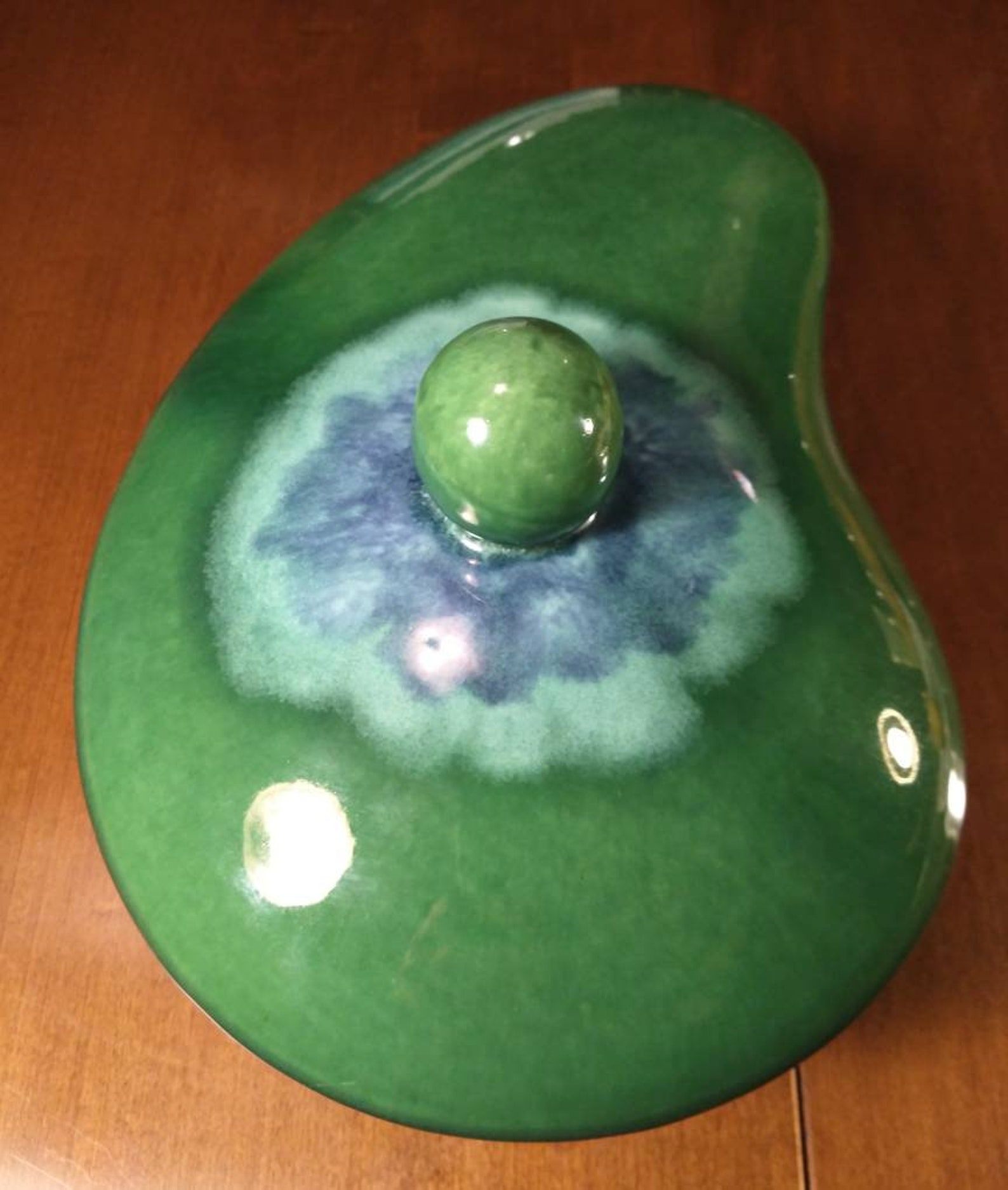 Beautiful Royal Hager Green and Blue Candy/nic Nack Dish - Etsy