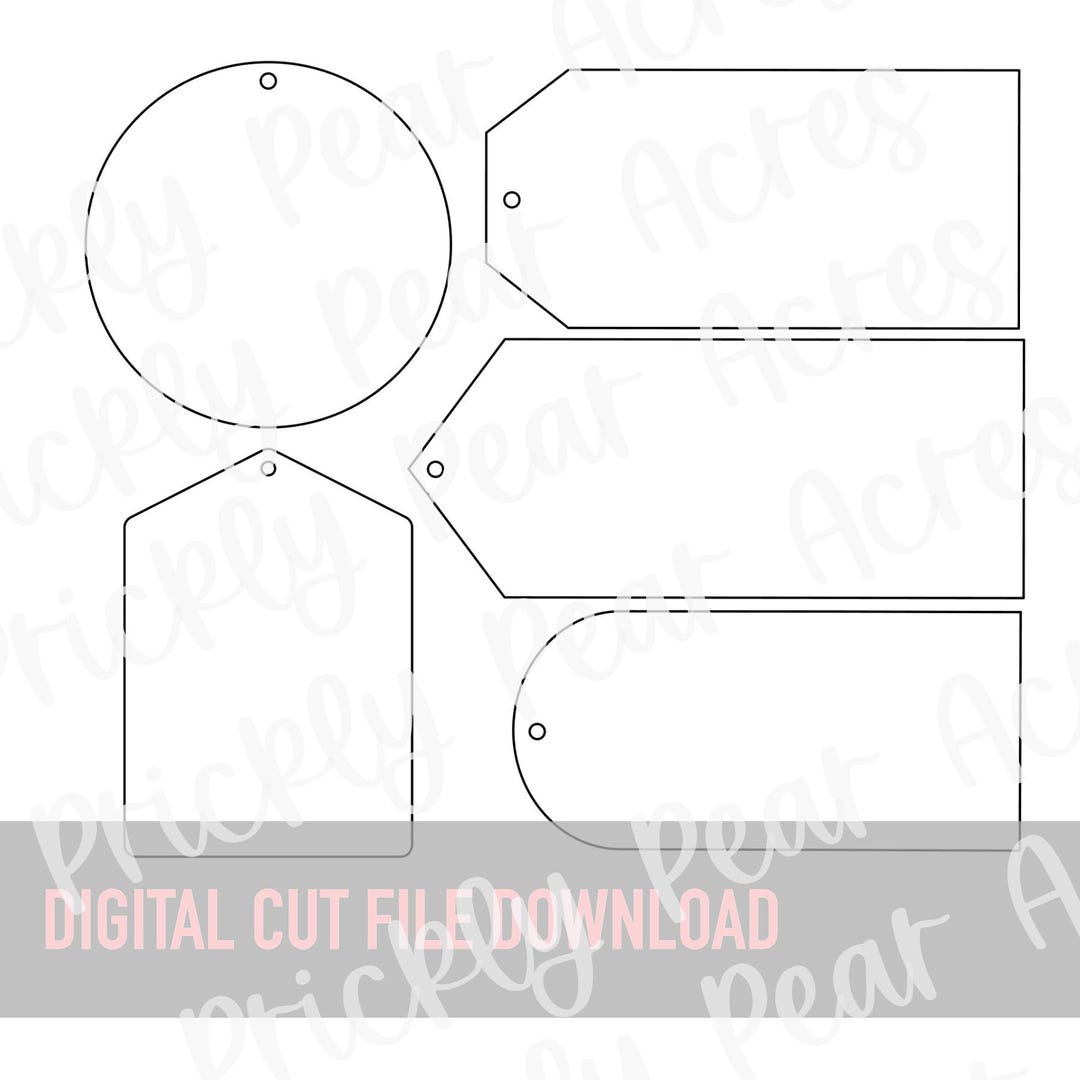 Gift Tag Cutting File, SVG File, Laser Cutting, Cutting Machine ...