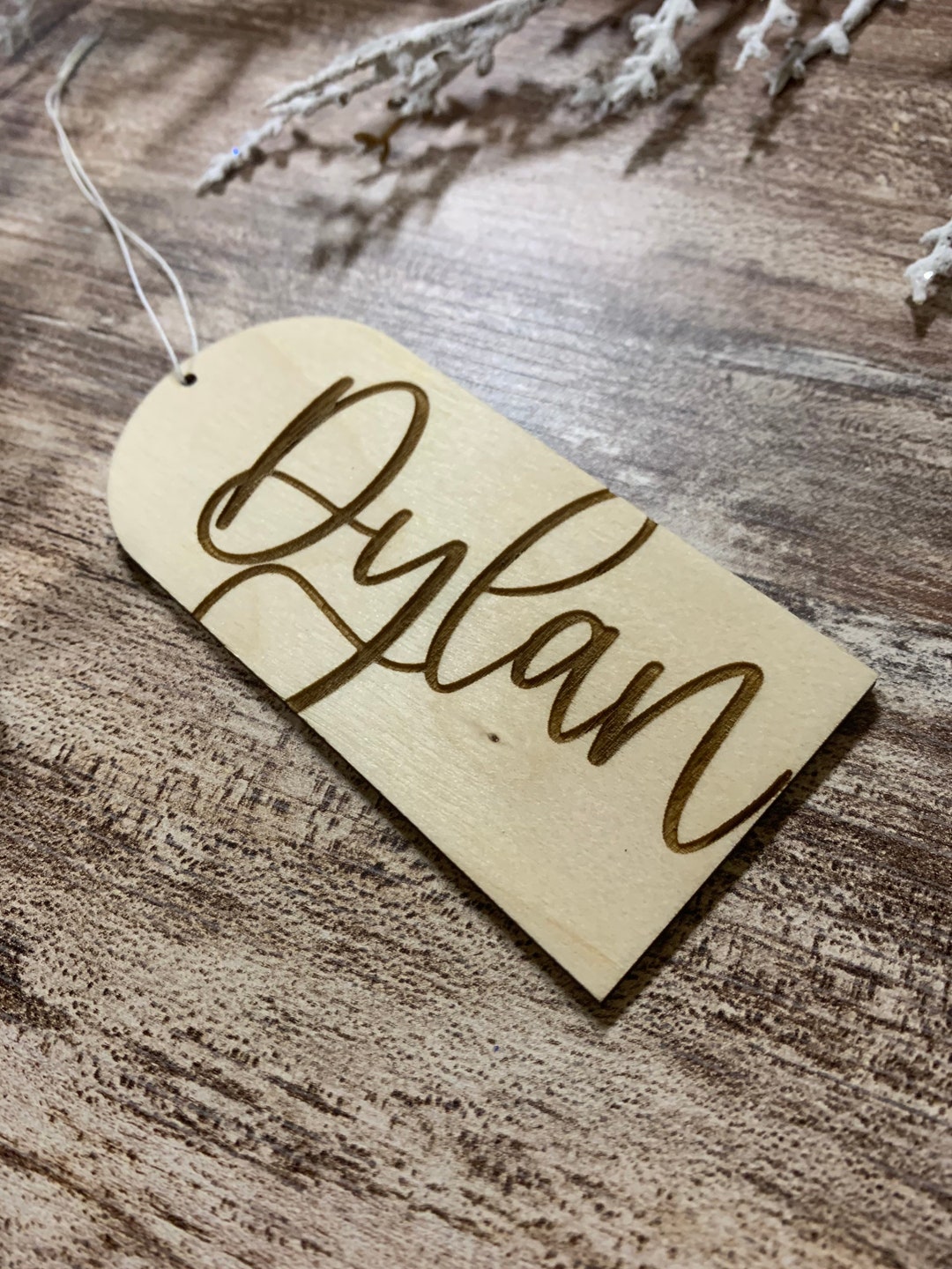 Personalized Name Tag, Holiday Name Tag, Easter Basket Tag, Custom Name ...